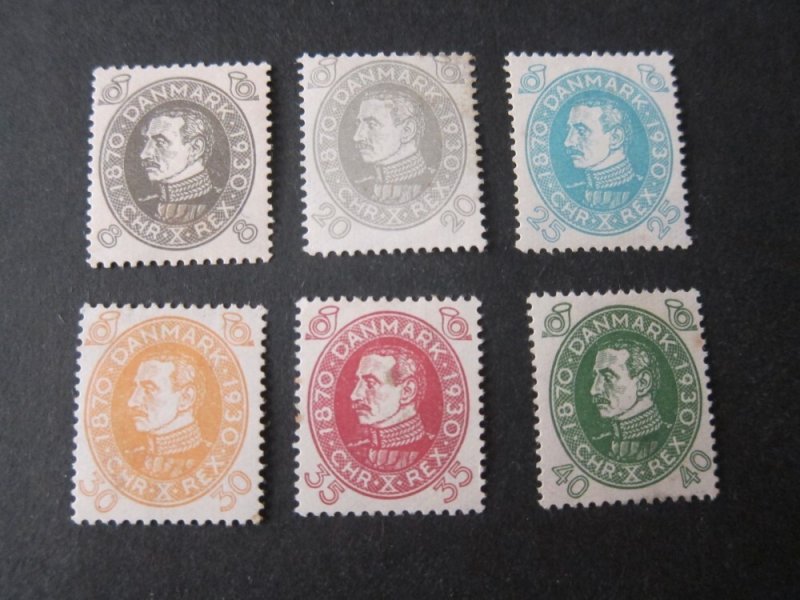Denmark 1930 Sc 212,215-9 NMH | Europe - Denmark, General Issue Stamp ...