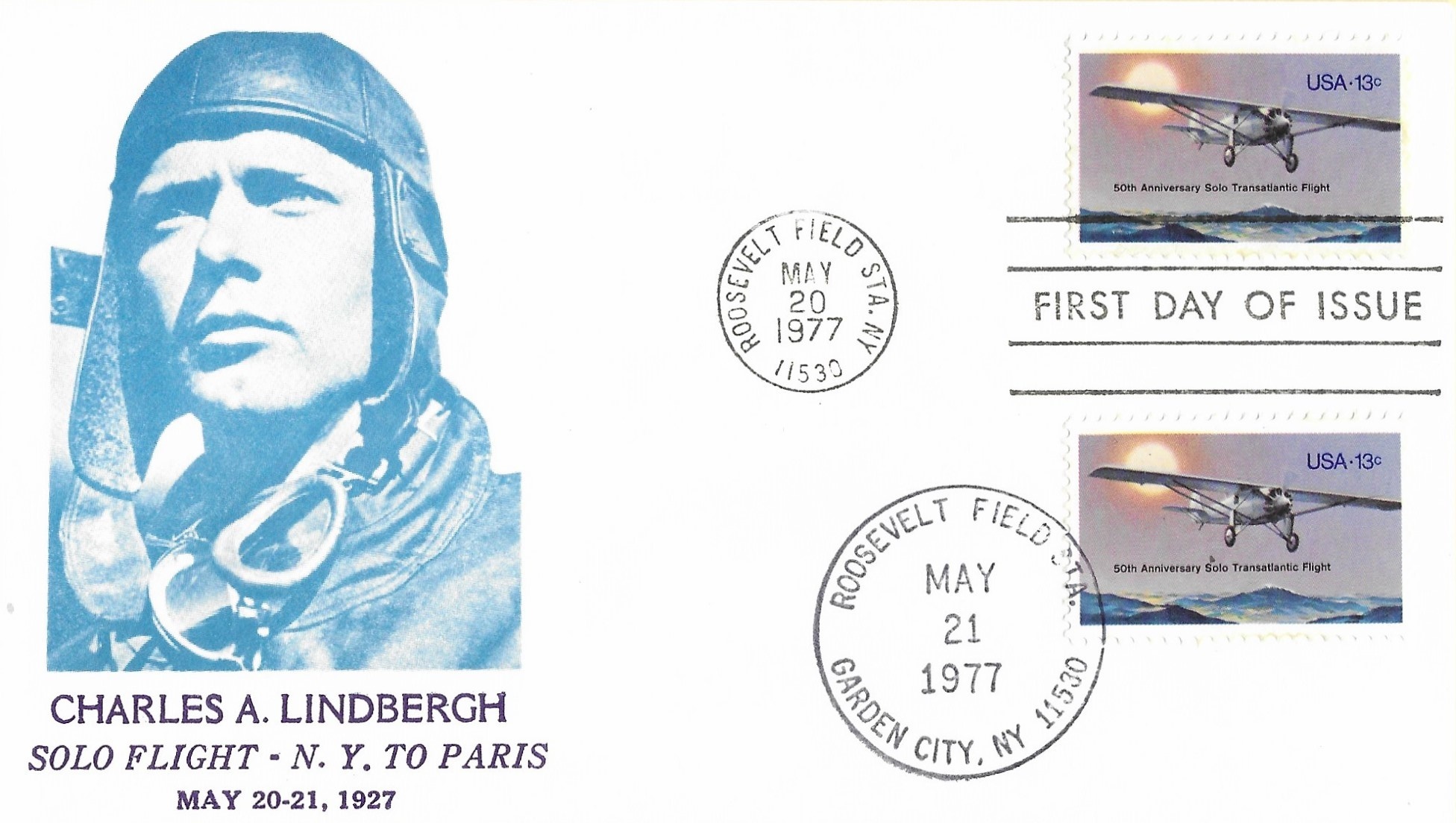 1977 FDC, #1710, 13c Lindbergh Flight, Centennial No. 2 (#121) | United ...