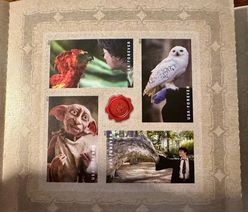 US # 4825-4844 BK 307 Complete Harry Potter booklet 20 forever stamps ...