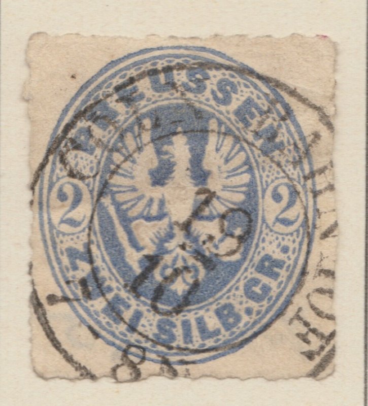 German States PRUSSIA 1861-67 2sg Blue Used Stamp A29P39F37697 ...