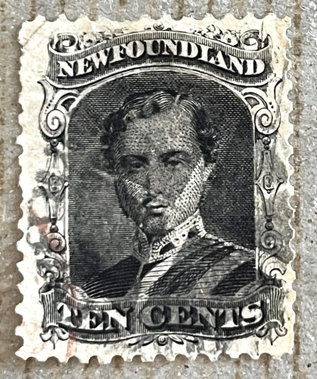 Newfoundland 27a / 1865-1894 10c Black Prince Albert Stamp, Used ...