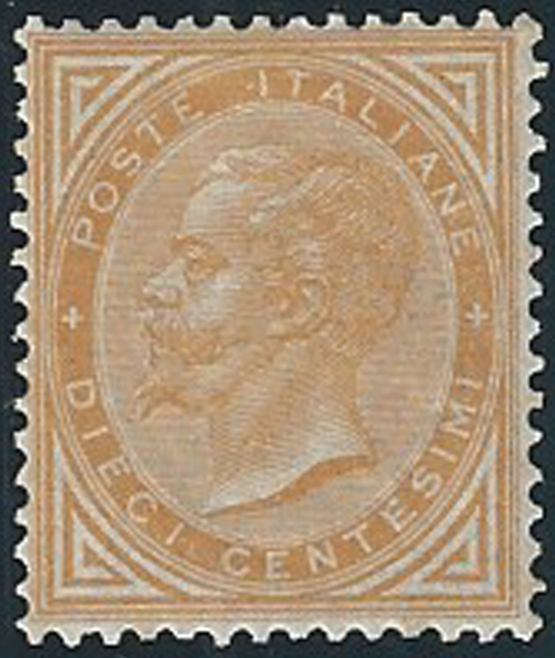 1863-65 Italia VE II 10c. Torino ocra bc MH Sassone n. T17 | Europe ...