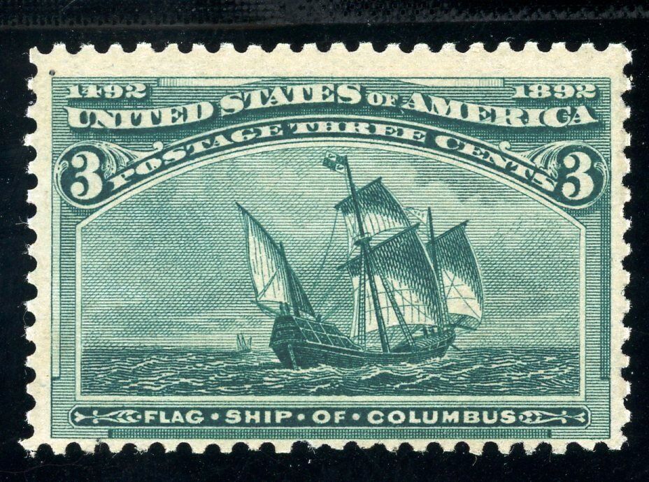 USAstamps Unused VF US 1893 Columbian Expo Flagship Scott 232 RG NH ... USAstamps Unused VF US 1893 Columbian Expo Flagship Scott 232 RG NH ...