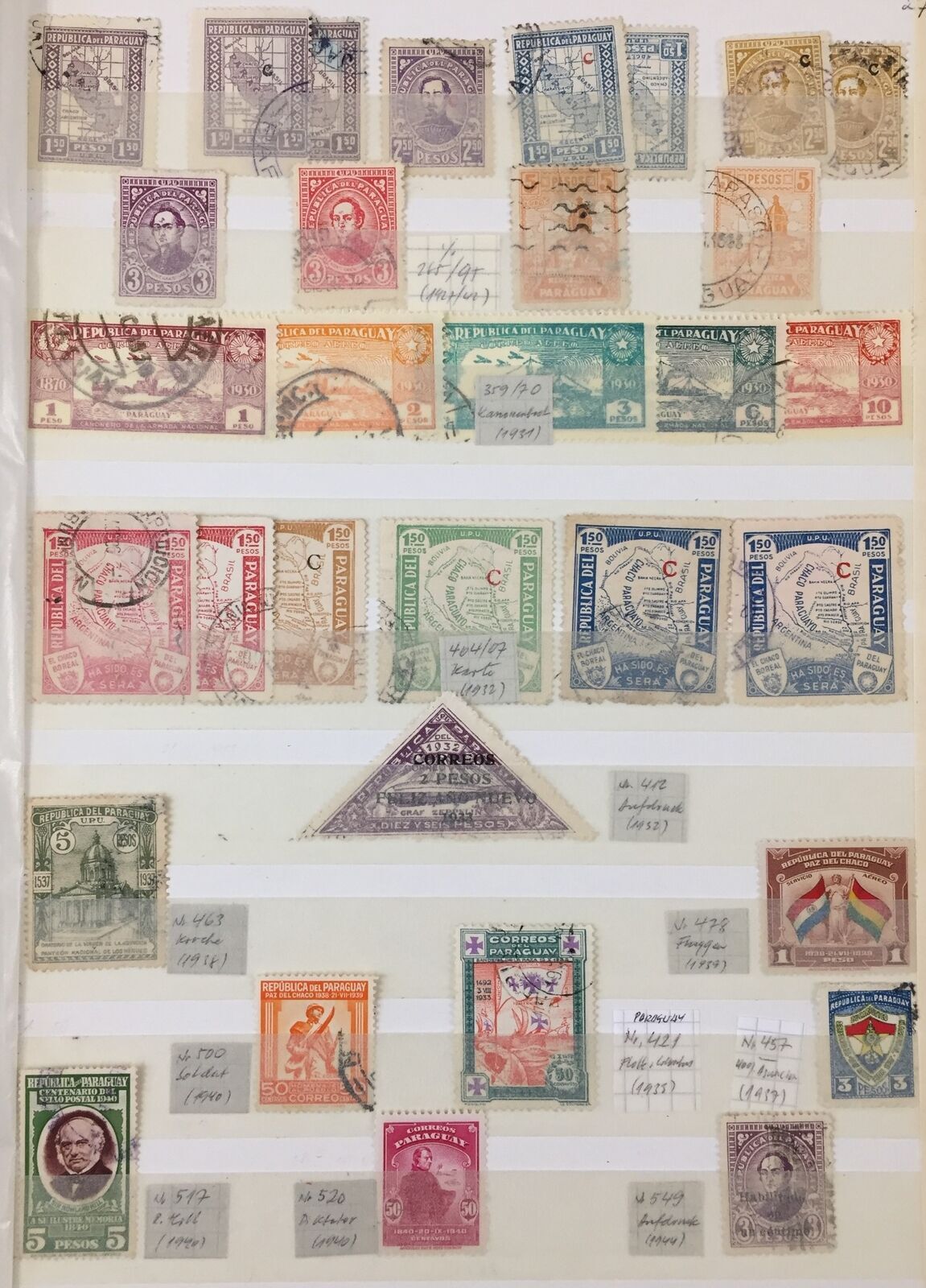 Paraguay Early/Mid M&U Collection(Apx 120+Items) TK759 | Central ...