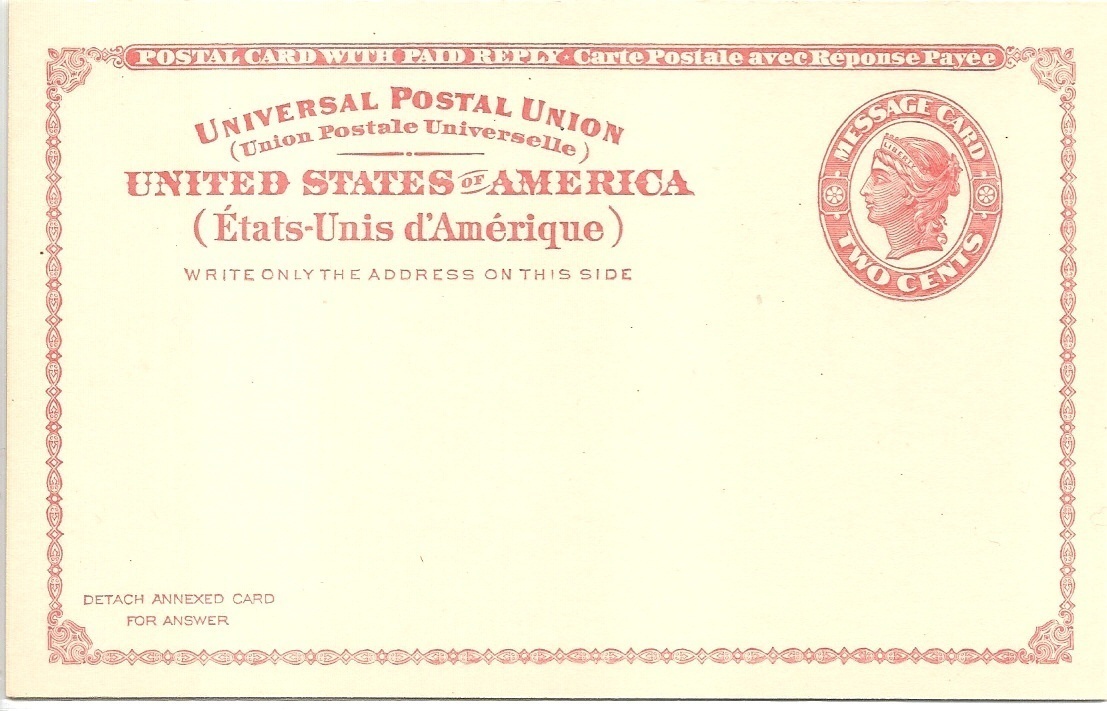 Scott# UY11 Folded US Postal Reply Card | United States, Postal Cards ...