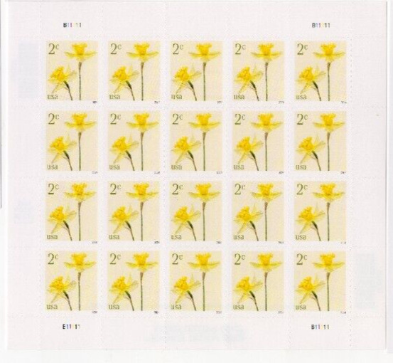 USPS Flowers Daffodils Sheet of 20 Stamps - MNH In stock (5898 ...