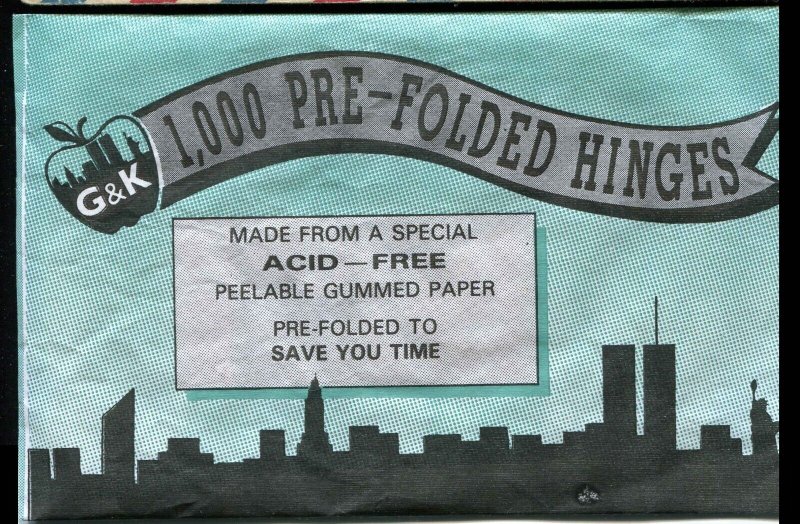 G&K Prefolded Stamp HINGES Pack of 1000 New Made In Germany Finest ...