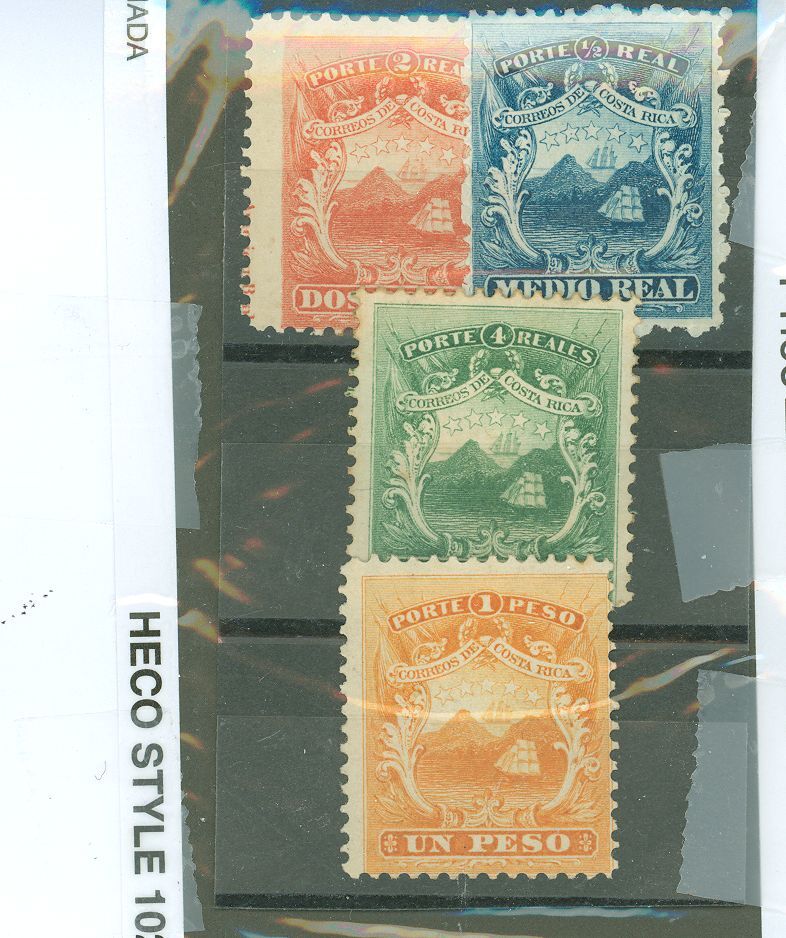 Costa Rica #1-4 Single (Complete Set) | Central & South America - Costa ...