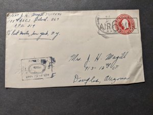 APO 466 JORHAT, INDIA 1944 Censored WWII Army Cover 1330th AAFBU ATC ...