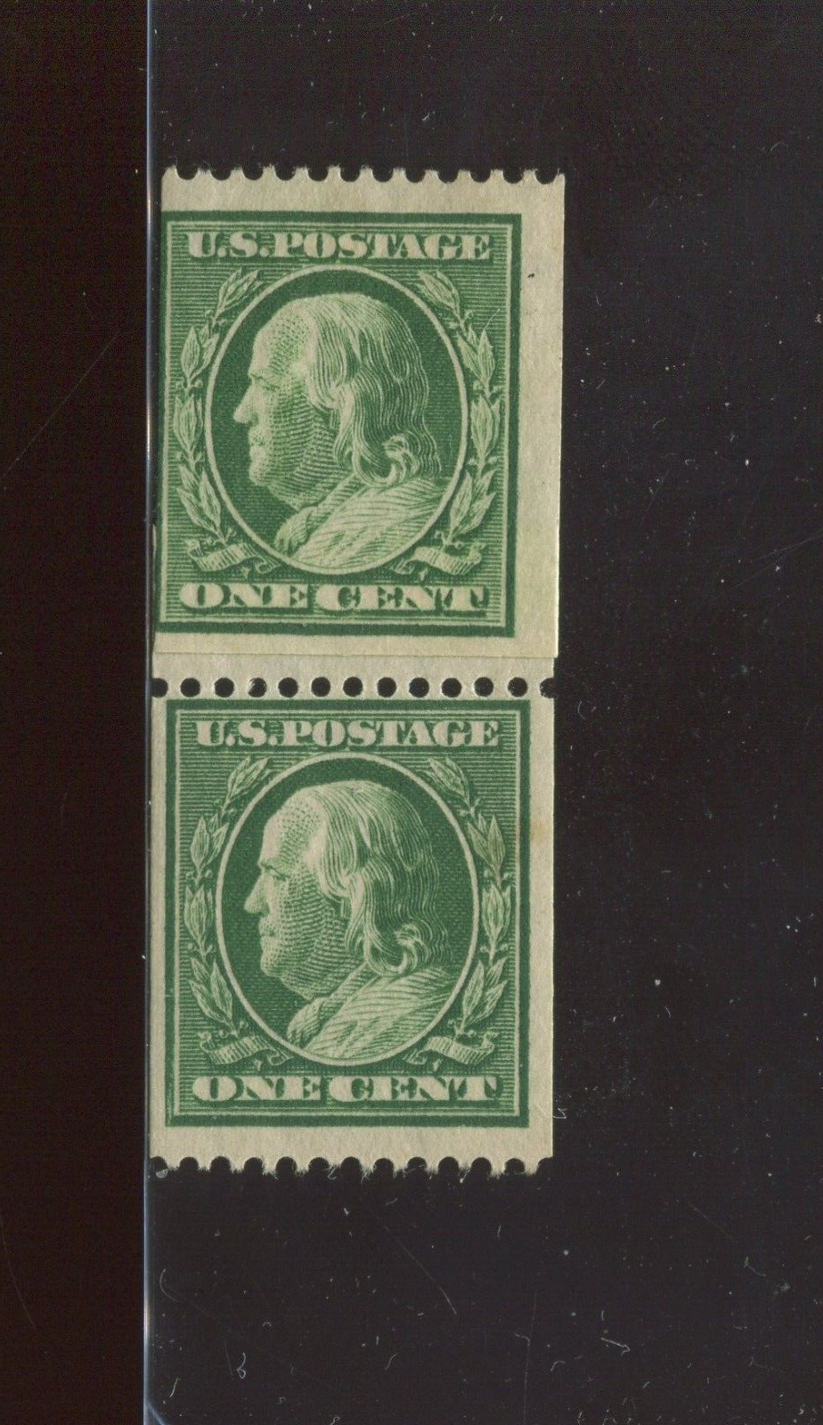 348 Franklin Mint Coil Paste Up Pair of 2 Stamps (Bx 3859) | United ...