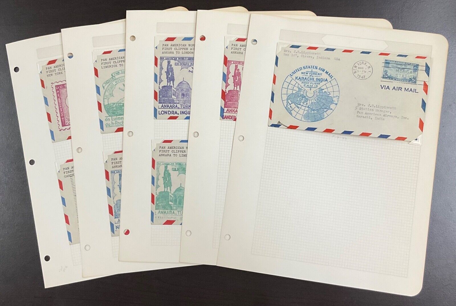 FAM18 Pan Am First Flight US, Turkey, Newfoundland and India | United ...