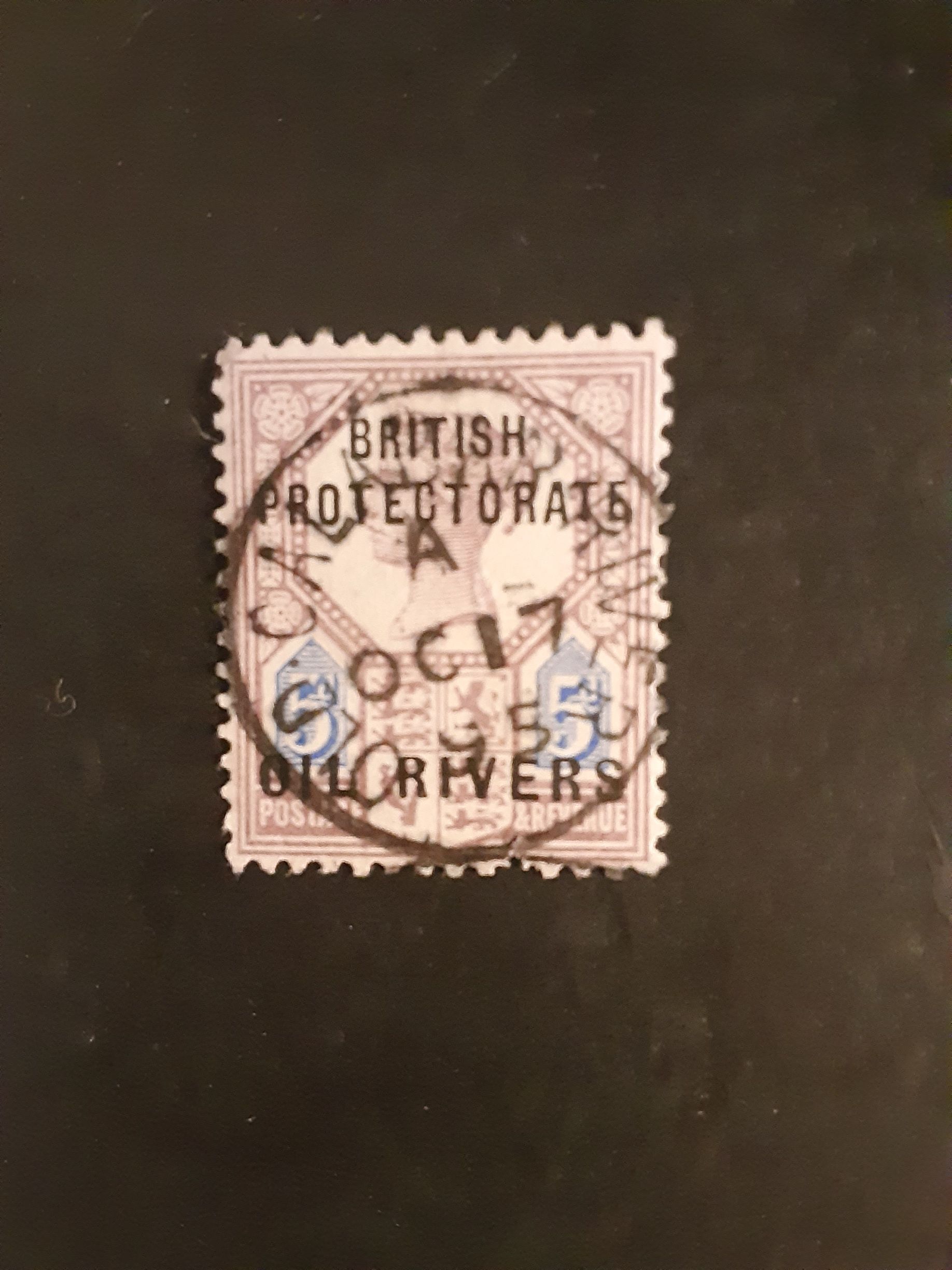 +Niger Coast Prot. #5 Used | Africa - Niger, General Issue Stamp / HipStamp