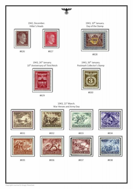 Germany Third Reich Deutsches Reich III 1933-1945 PDF(DIGITAL) STAMP ...