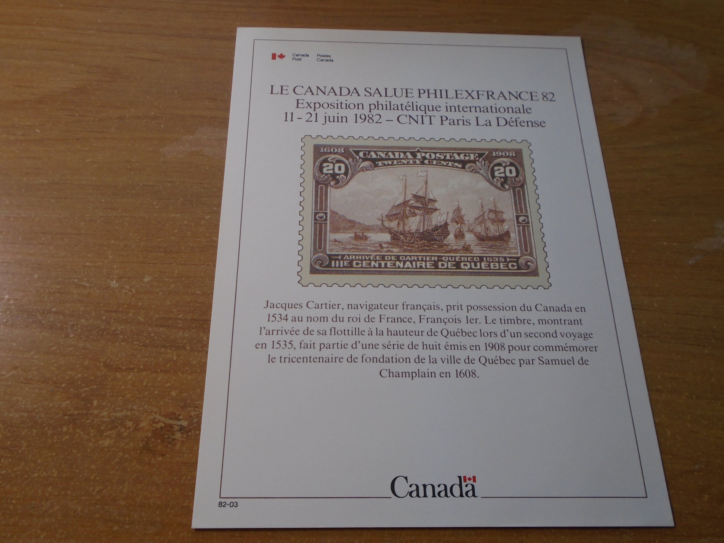 Canada International Philatelic Exhibition Card # 3 Mint | Canada ...