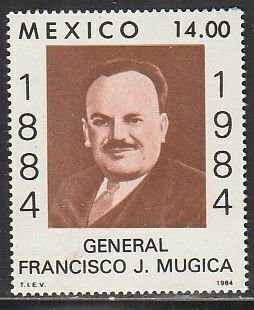 Mexico 1361, Birth Centenary of GEN. Francisco J. Mugica Mint, NH. VF ...
