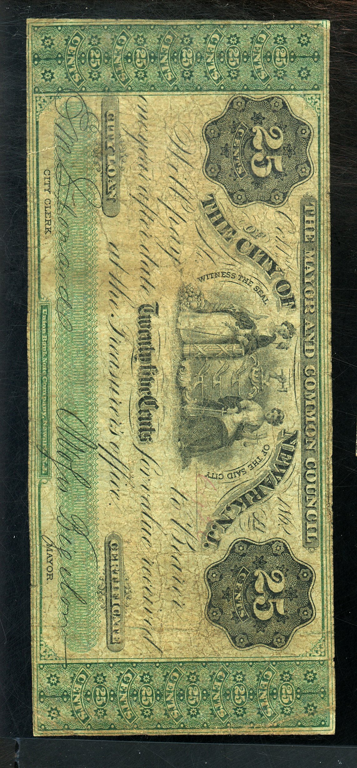 Newark NJ 1861 25cent Note VF | Worldwide - Other, Stamp / HipStamp