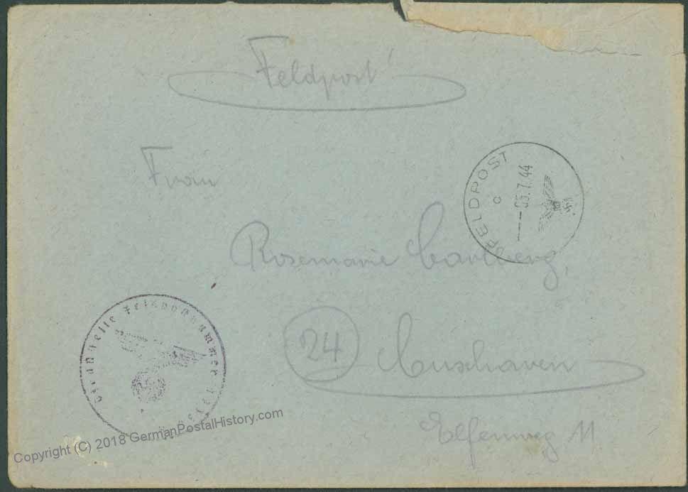 3rd Reich Cossack Cavalry Kosaken Volunteer Division Feldpost Cover ...
