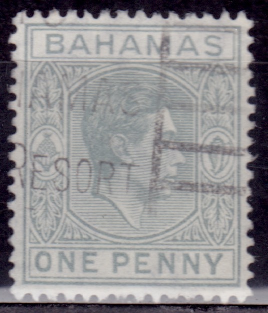 Bahamas 1941, KGVI, 1p, sc#101A, used | Great Britain, General Issue ...