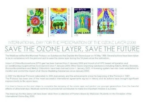 Maldives - Save The Ozone Layer Stamp -Sheet of 4 MNH | Worldwide ...