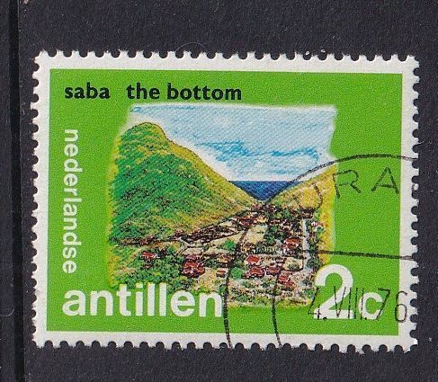 Netherlands Antilles #332 cancelled 1972 Islands 2c The Bottom , Saba ...