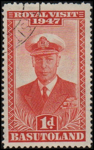 Basutoland 35 - Used - 1p George VI / Royal Visit (1947) + | Africa ...