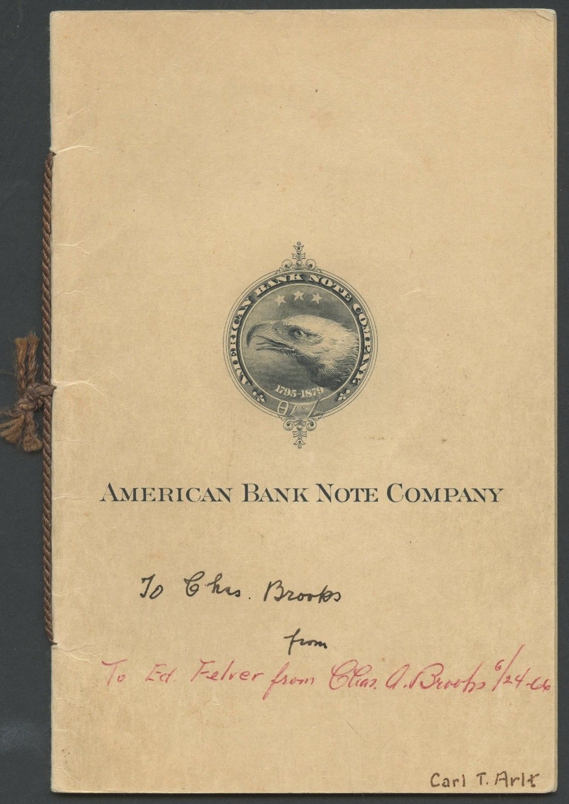 AMERICAN BANK NOTE Co. ESSAY SAMPLE BOOK WITH (7) DIFF. ESSAYS HW291 ...