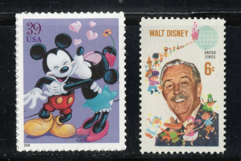 Mickey Mouse , Minnie + Walt Disney * US Postage Stamp Mint | United ...