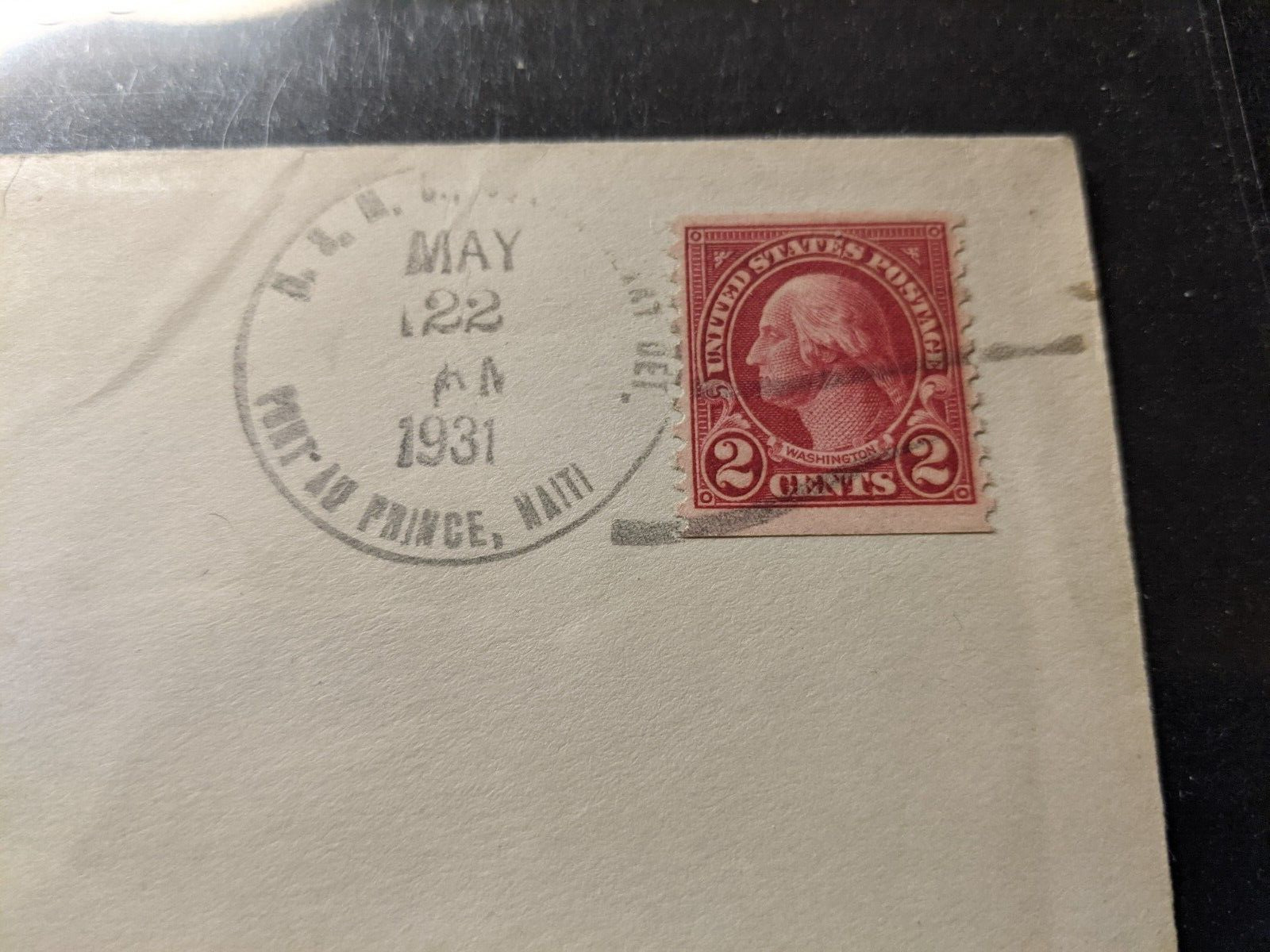 USMC PORT au PRINCE, HAITI 1932 Postal History Cover US Marines ...