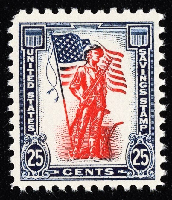 US S7 MNH VF 25 Cent Postal Savings | United States, Back of Book ...