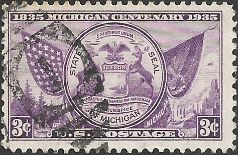 # 775 USED MICHIGAN CENTENARY / HipStamp