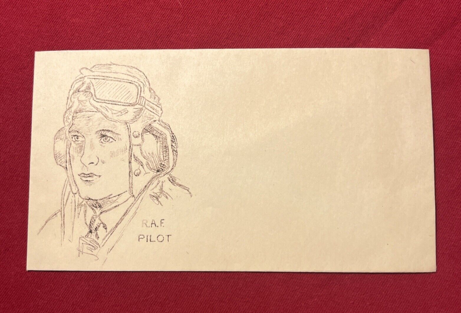 WW2 WWII US Wartime patriotic American Cover Air Force RAF Pilot 1943 ...