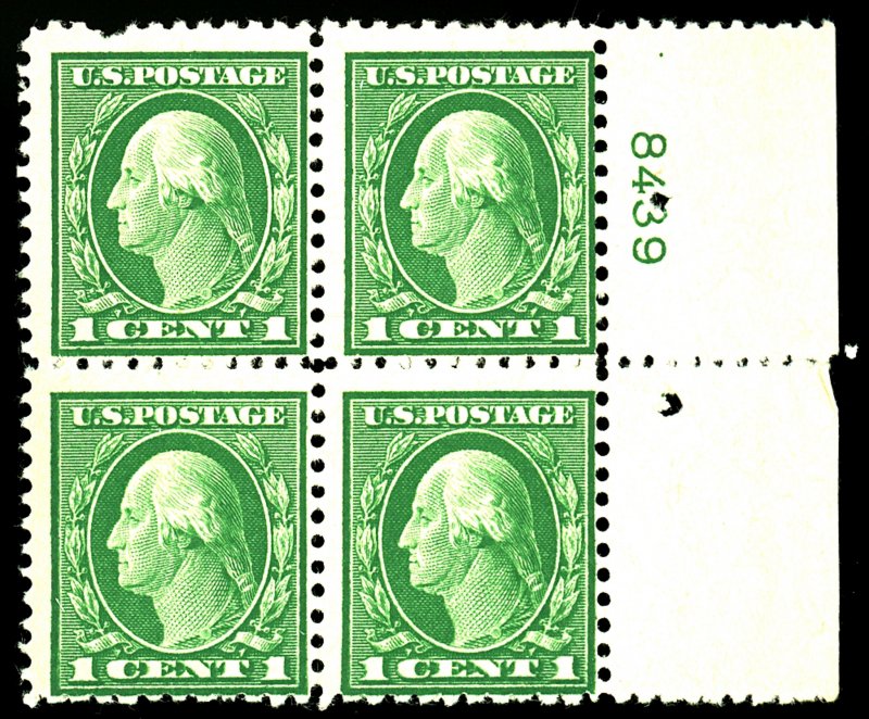 U.S. #498 Mint PL# Block of 4 OG NH | United States, General Issue ...