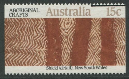 Aboriginal Crafts Booklet Stamps 1987 - 15c Shield Detail, NSW Used ...
