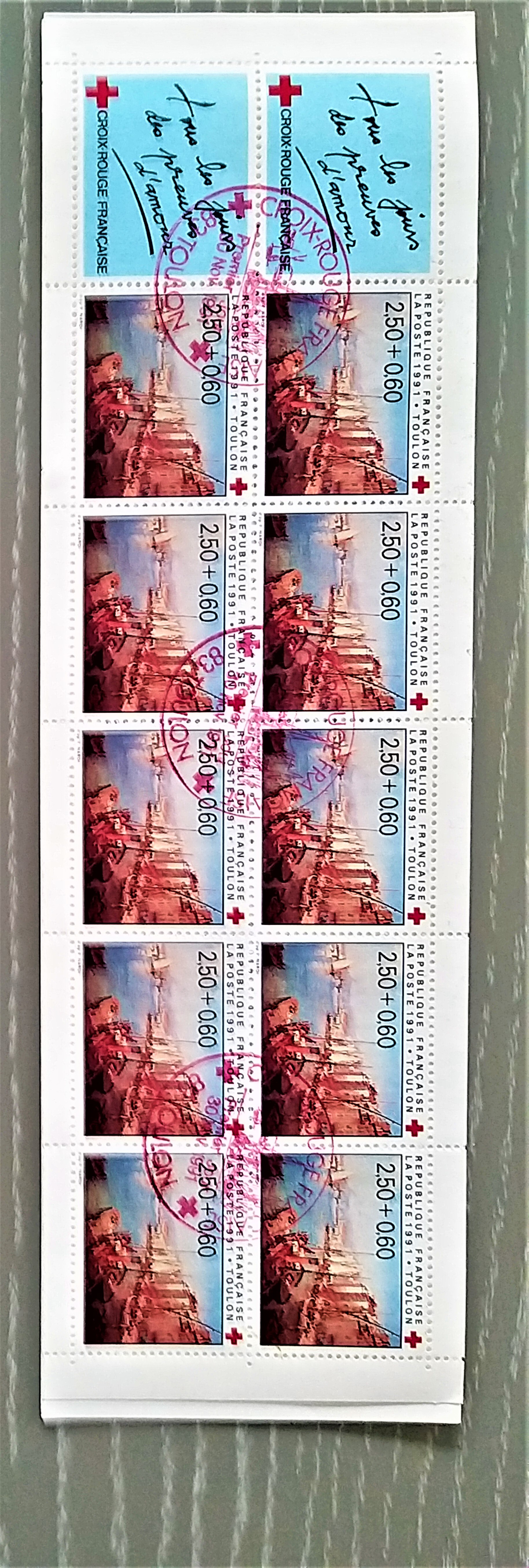 France 1991 carnet Croix Rouge Toulon | Europe - France & Colonies ...