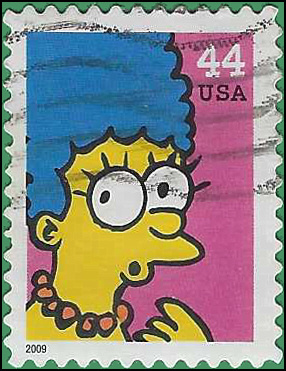 #4400 44c The Simpsons 20th Anniv Marge Simpson 2009 Used | United ...