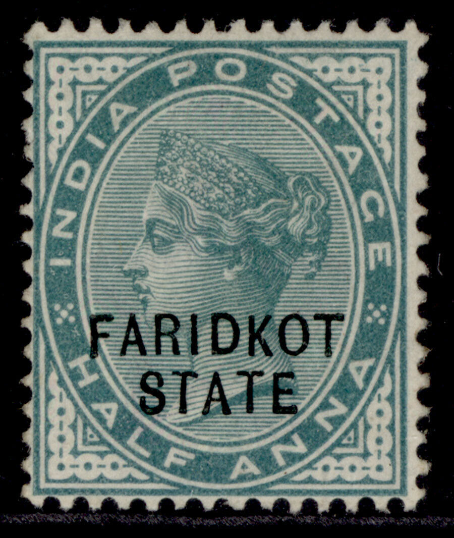 INDIAN STATES - Faridkot QV SG1, ½a deep green, M MINT. | Asia - India ...