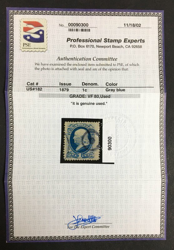 US Stamps #182 Used **Pse Graded Cert** Jumbo LOT #87437 | United ...
