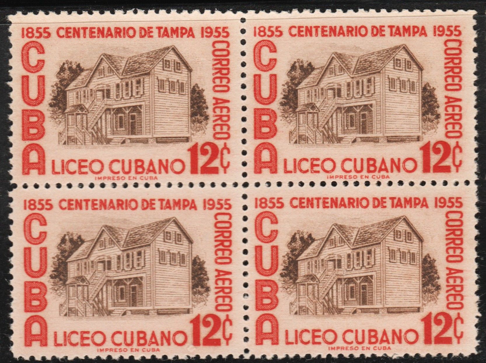 1955 Cuba Stamps Sc C119 Cuban Museum Tampa Block 4 MNH | Caribbean ...