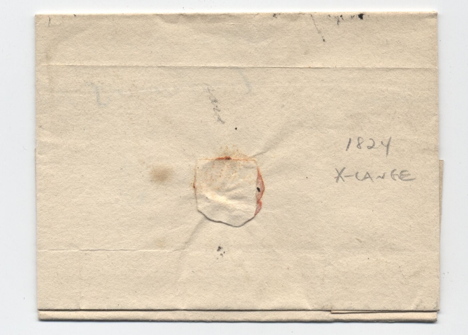 1824 Schuylersville NY manuscript stampless folded letter [k.918 ...