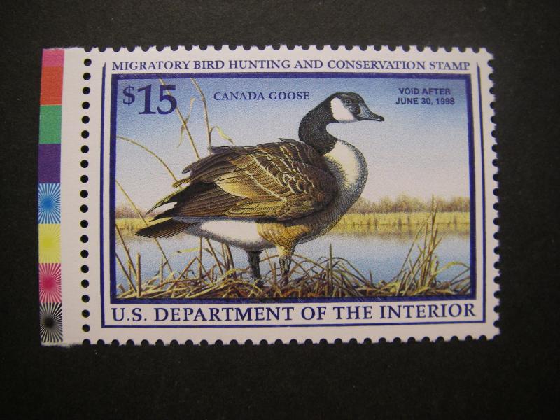 RW64, $15 Canada Goose, MNH Single, Beautiful Stamp | United States ...