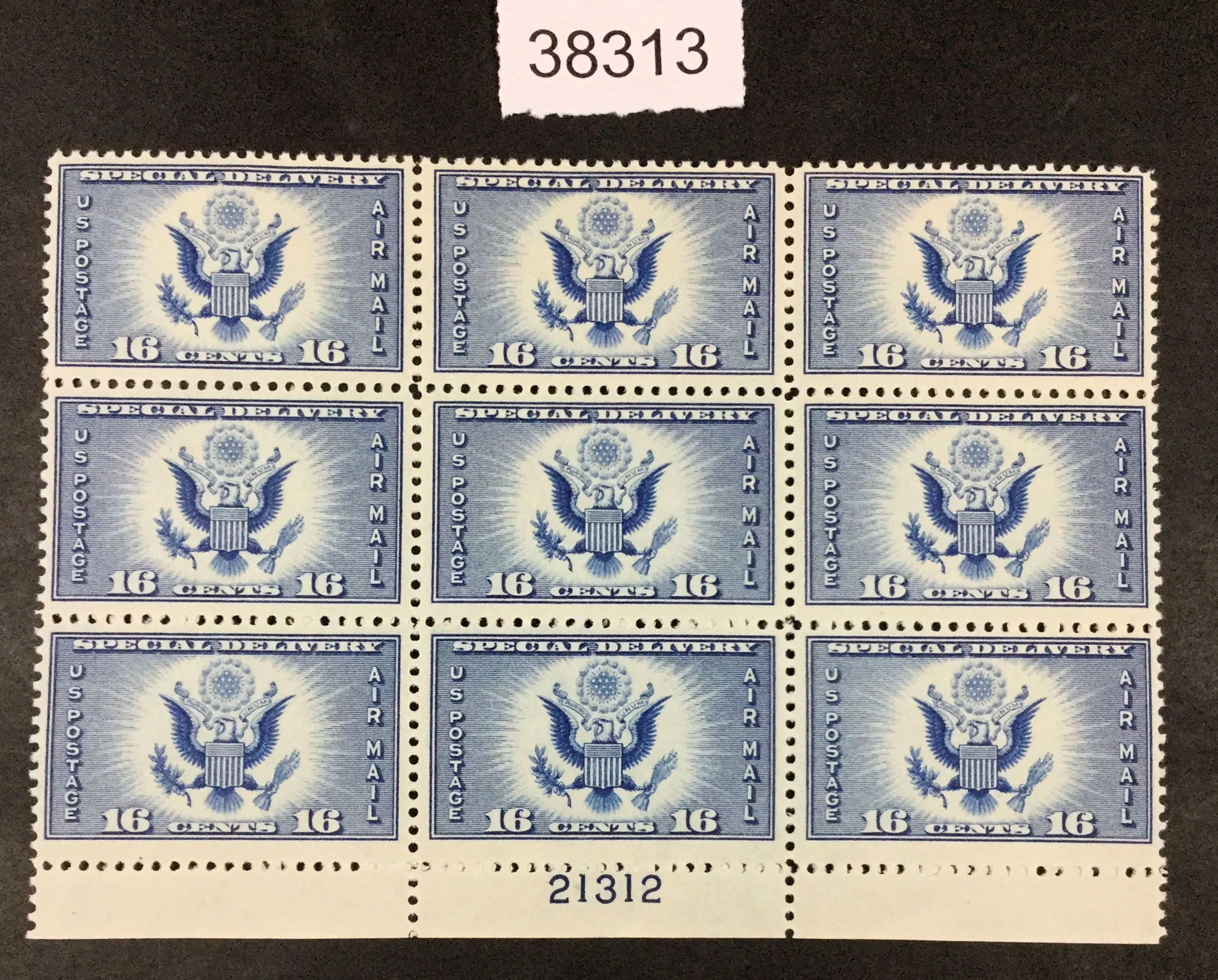 US Stamps #Ce1 Mint OG NH Plate Block LOT #38313 | United States, Air ...