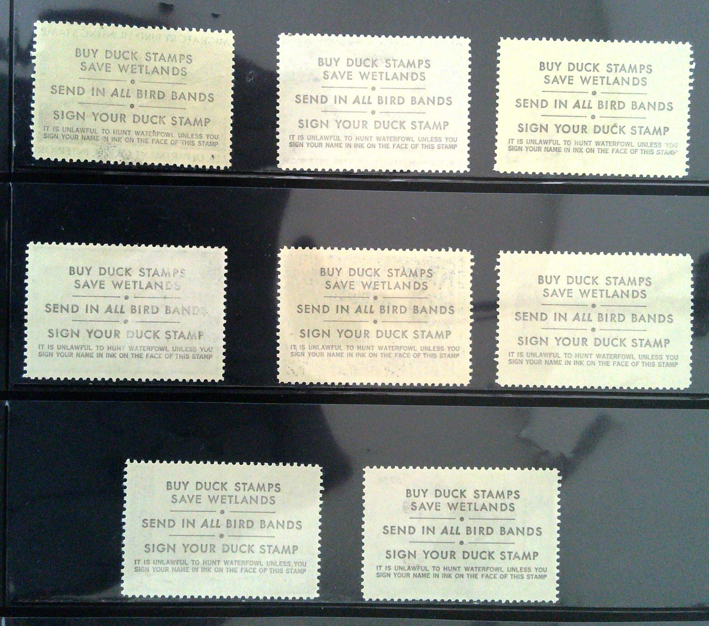 Scott #RW43-50 - VF - Hunting Permit Stamp Lot - Mixed OG & MNH - 1976 ...