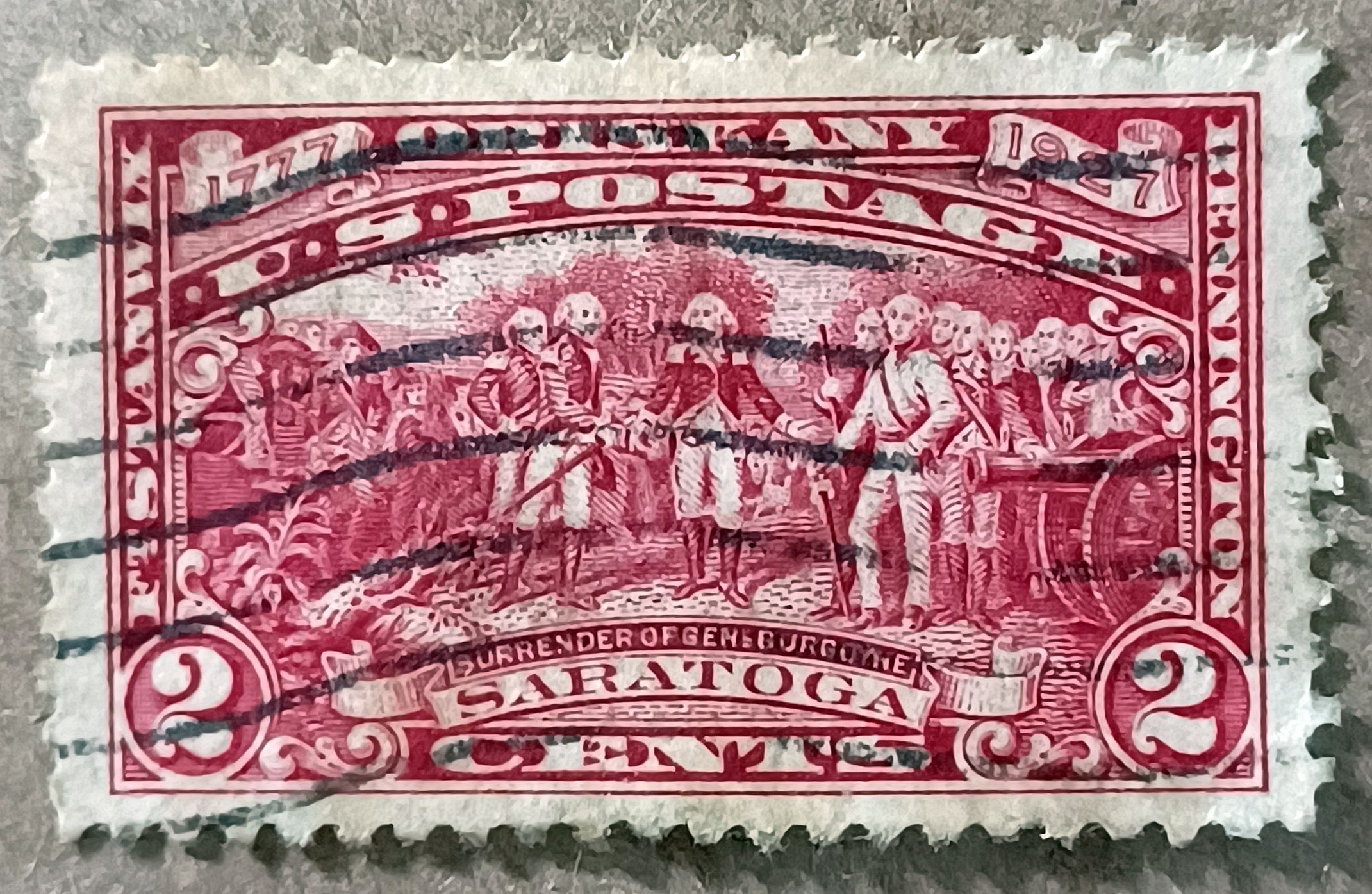 United States #644 2c Surrender of Burgoyne-150th Anniversary USED ...