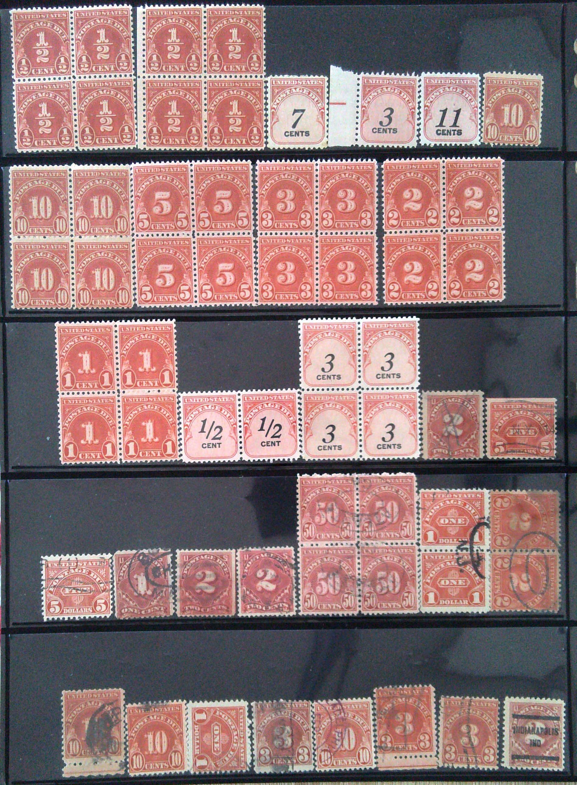 Small Collection Postage Due Lot - Mixed Condition | United States ...