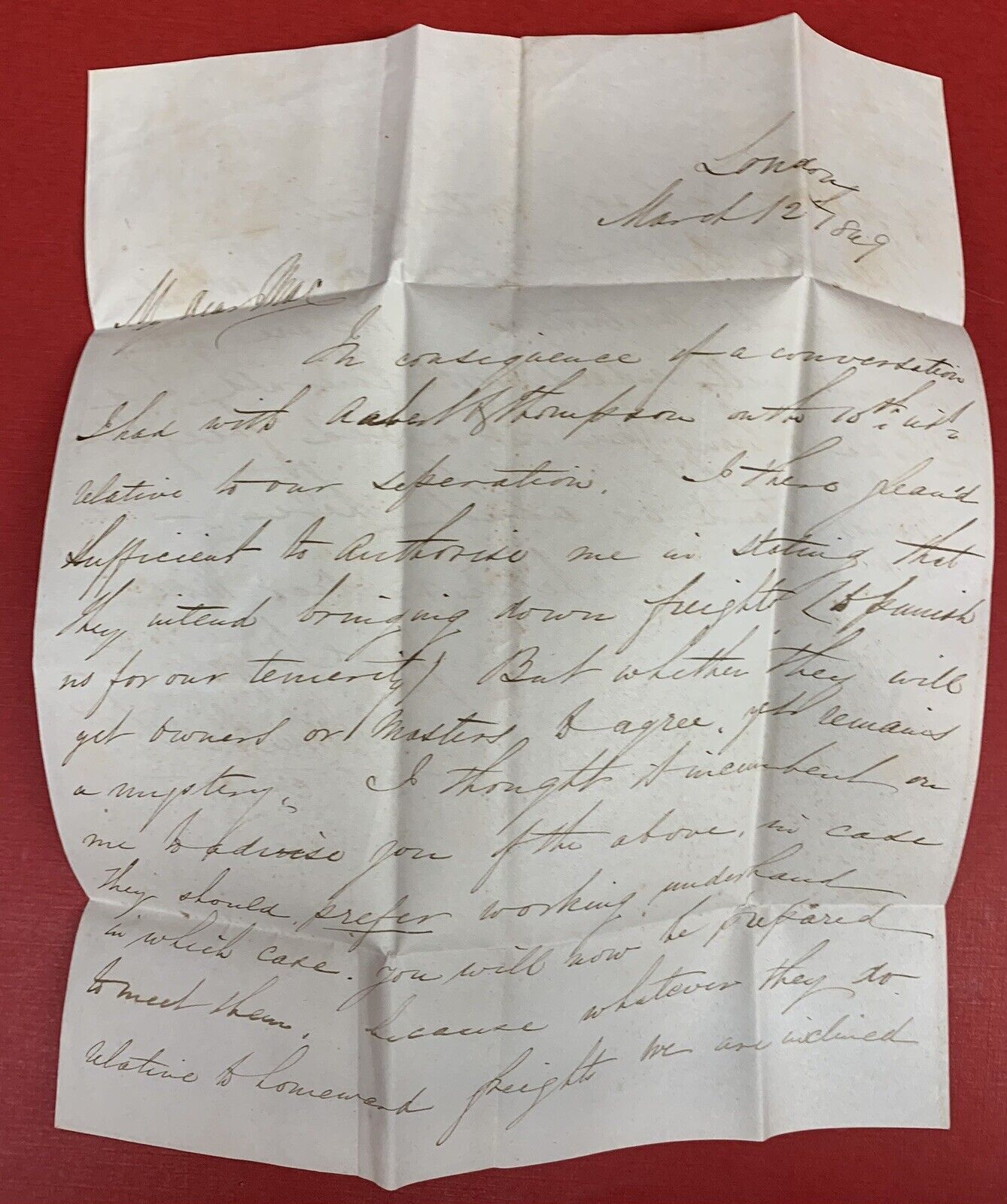 Great Britain Stampless Cover/with Letter, London to Cadiz, 5 Postal ...