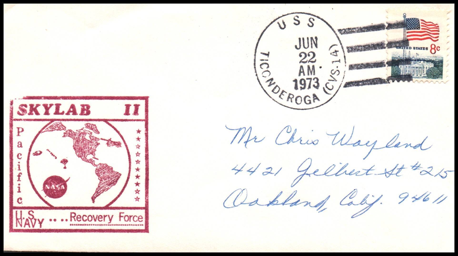 US Skylab II Pacific Recovery Force USS Ticonderoga June 1973 Space ...