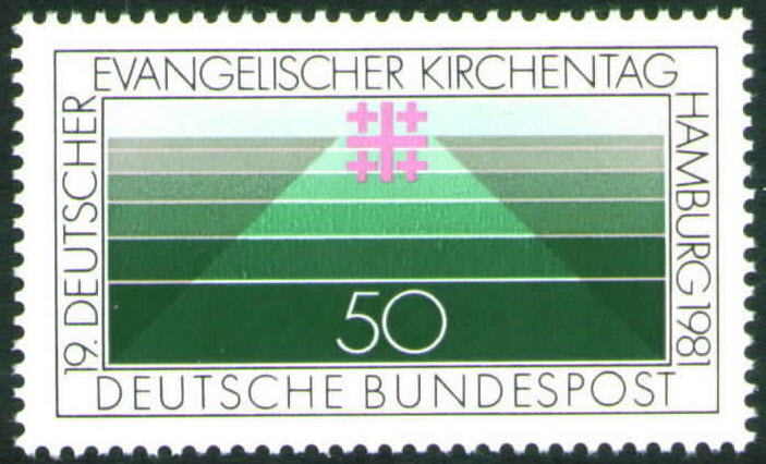 Germany Scott 1351 Mint No Gum MNG 1981 Protestant stamp | Europe ...