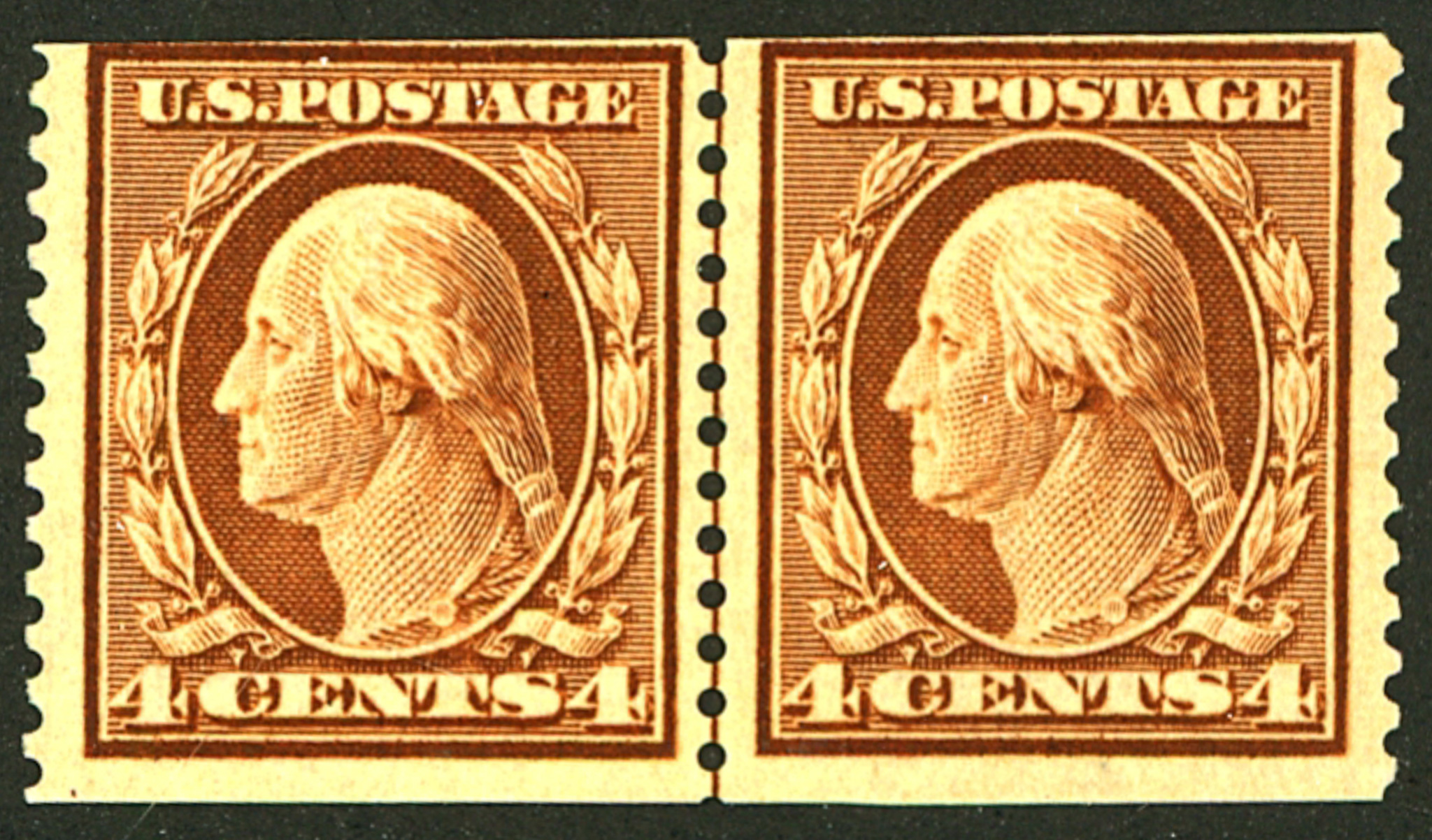U.S. #354 Mint Line Pair OG LH | United States, General Issue Stamp ...