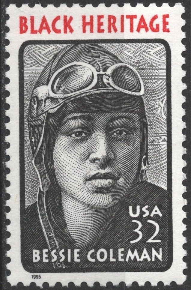 SC#2956 32¢ Black Heritage: Bessie Coleman Single (1995) MNH | United ...
