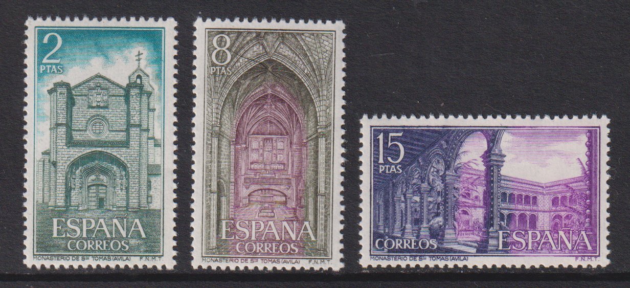 Spain #1738-1740 MNH 1972 monasteries | Europe - Spain & Colonies ...